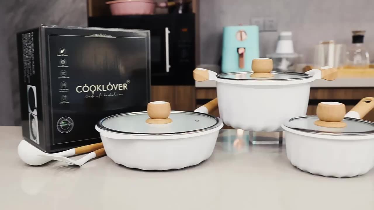 Cooklover Custom Kitchen Induction Cooking Pots And Pans Set Casserole ...
