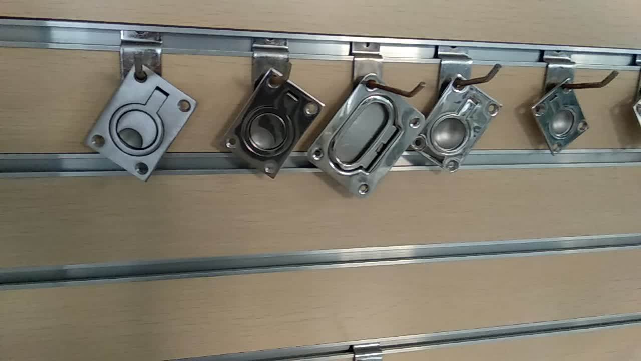 Marine 316 Stainless Steel Rectangular Spring Loaded Boat Deck Pull ...