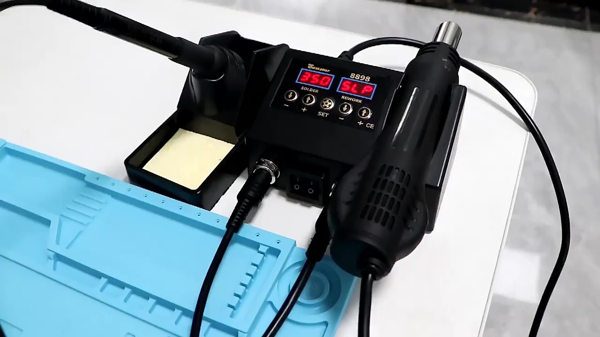 Smd Rework 8898 2 In 1 Multi-functional Soldering Station Soldering ...