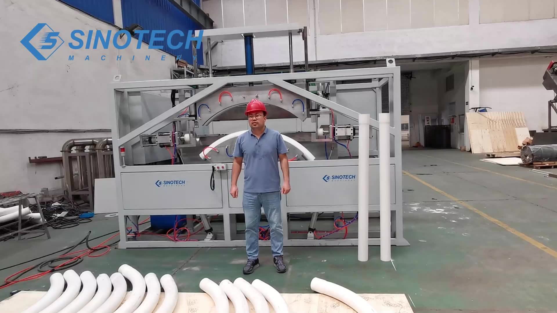 2024 Two Head Plastic Hollow Drainage Conduit Upvc Pvc 5" Curve Tube ...