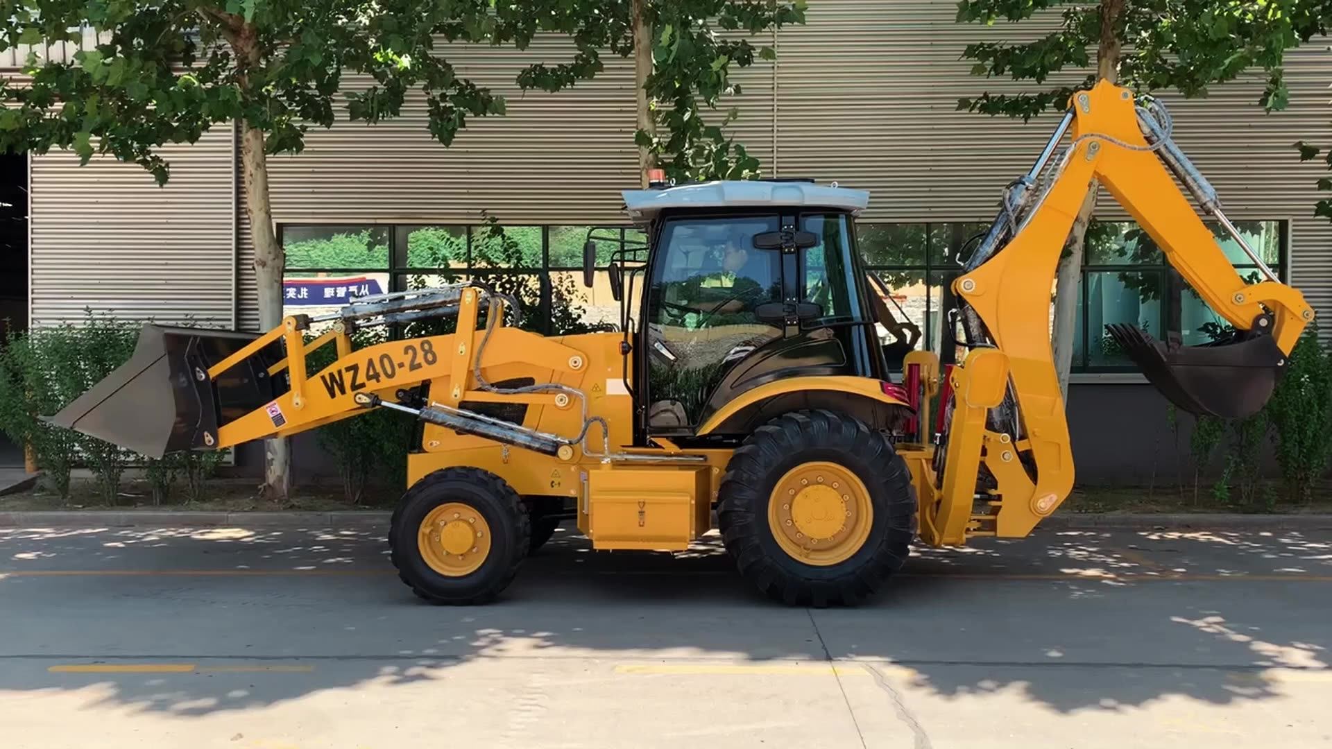 Mini Tractor Towable Backhoe Loader Earth-moving Machinery Small Wheel ...