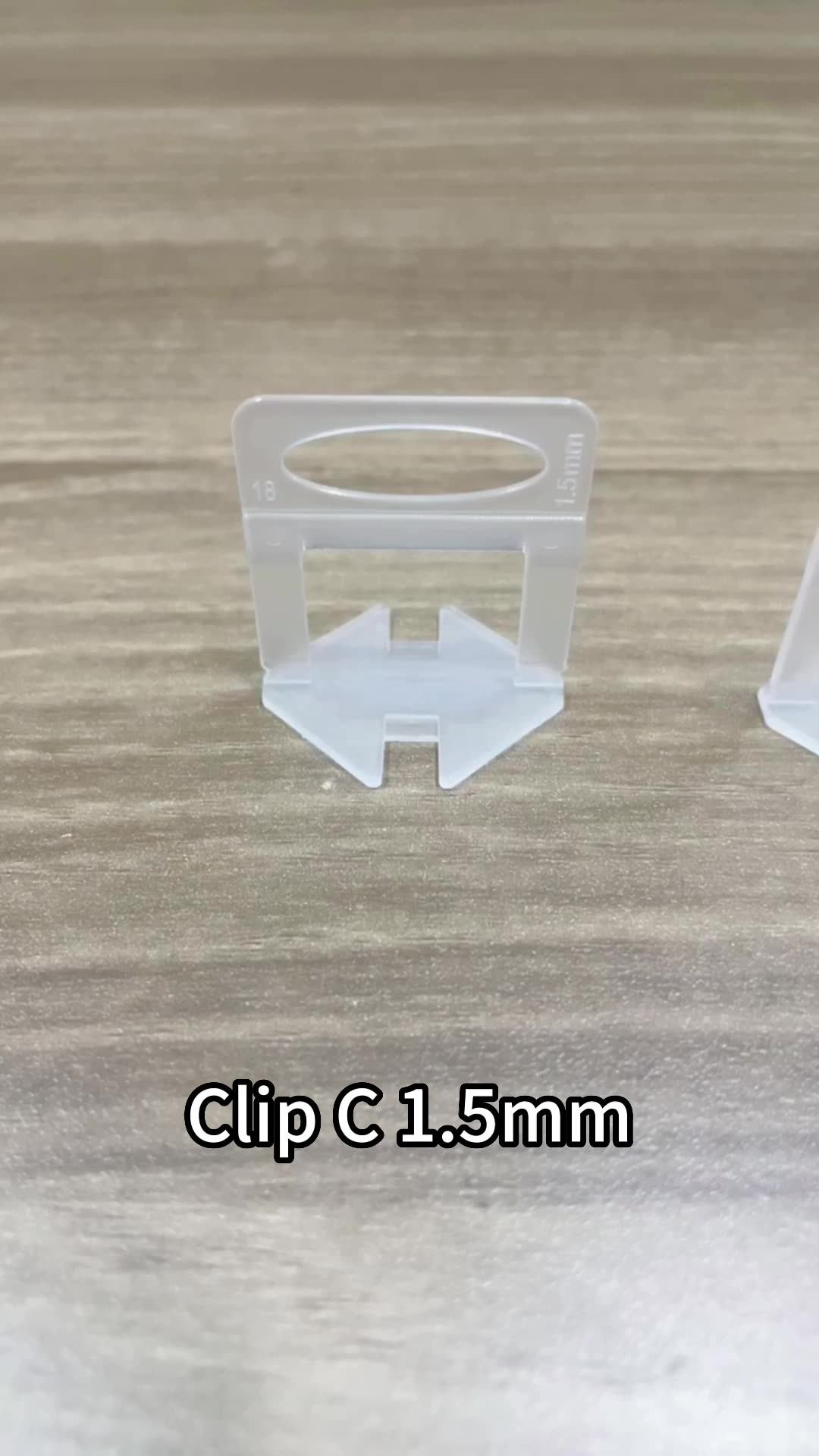 100 Pcsreusable 1/8 3mm Tile Positioning Leveler Clip 1/32 Tile Spacers ...