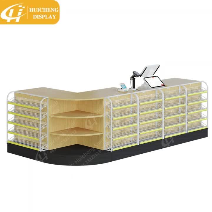 Professional Manufacture Solid Wood Register Table Desk Retail Store ...