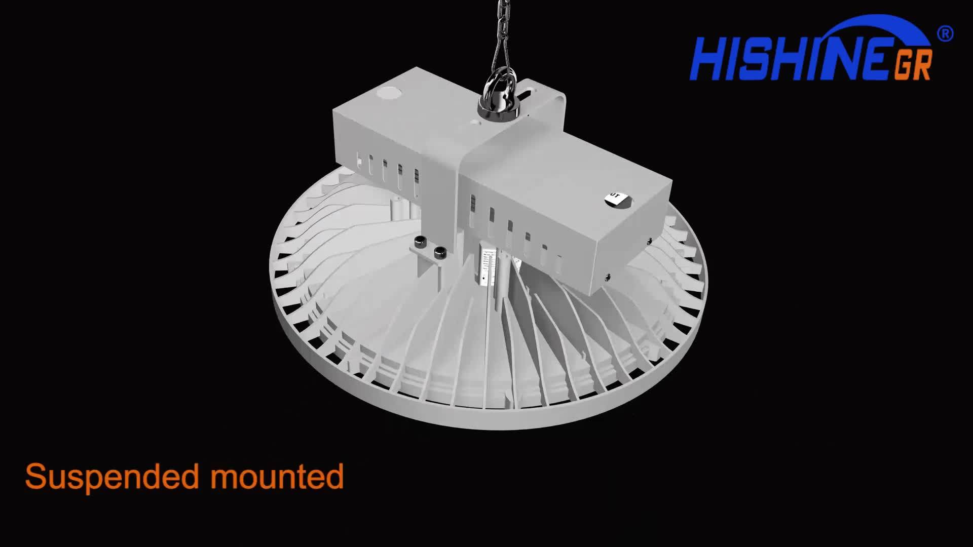 Factory Price Die Cast Aluminum 150m/w Ufo Led High Bay Light 150w 200w ...
