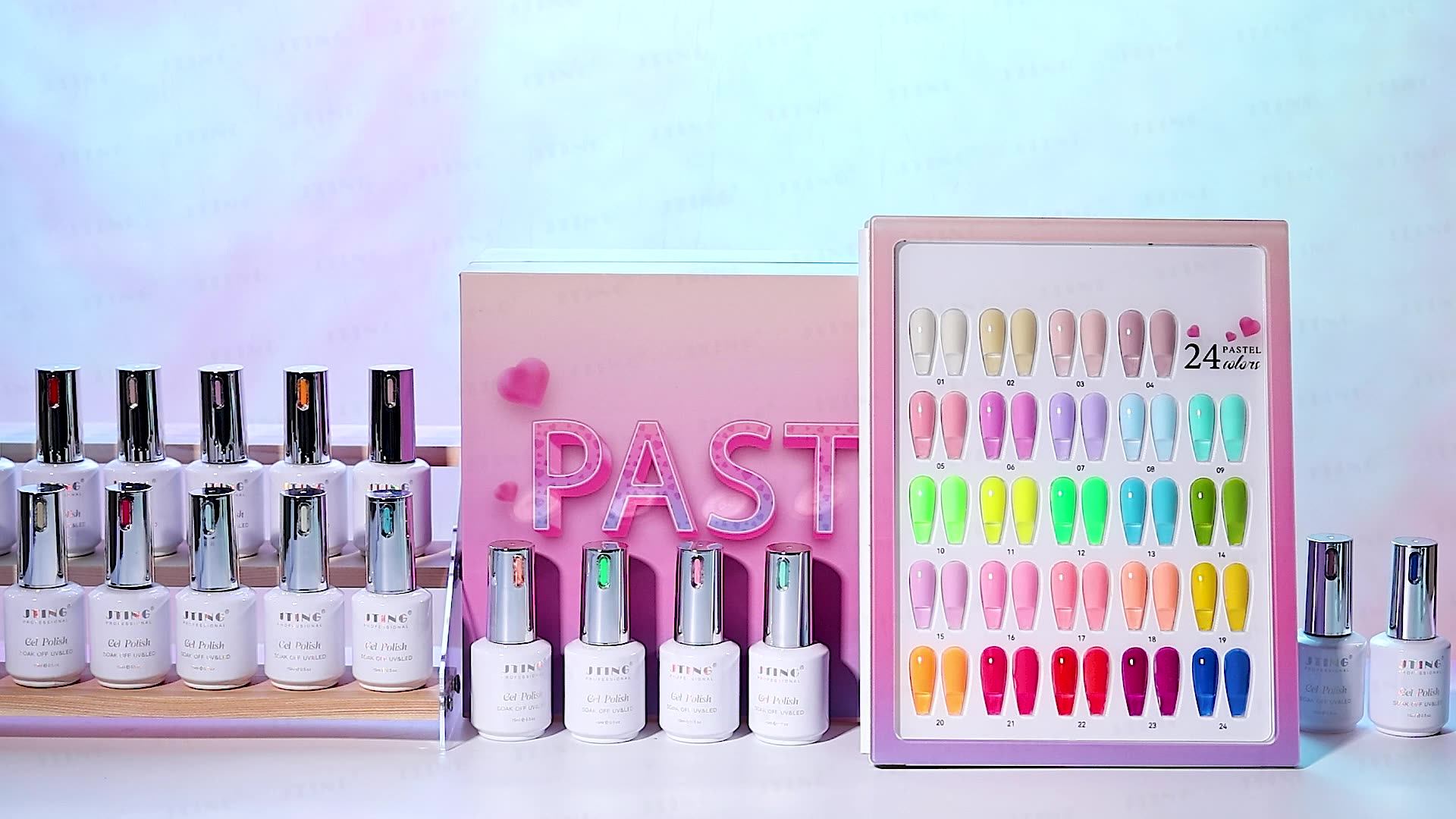 Jting Professional Brand Create Custom Pastel Rubber Base Collection ...