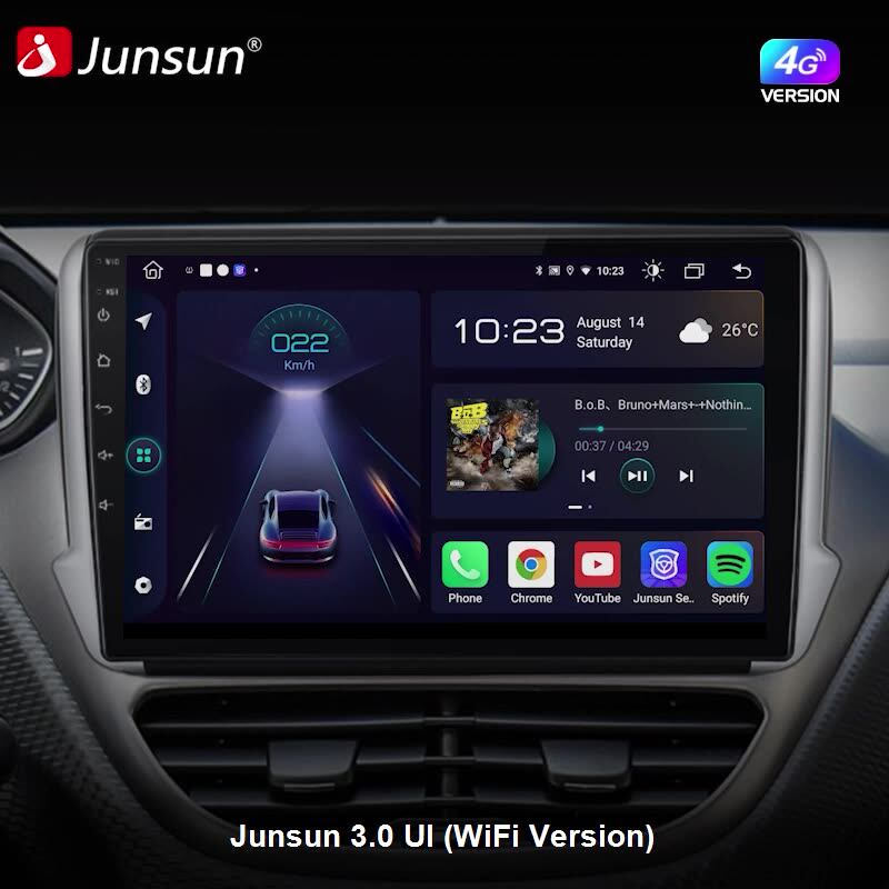 Junsun V1 Pro Android 10 For Peugeot 208 2008 2013-2017 Car Radio ...