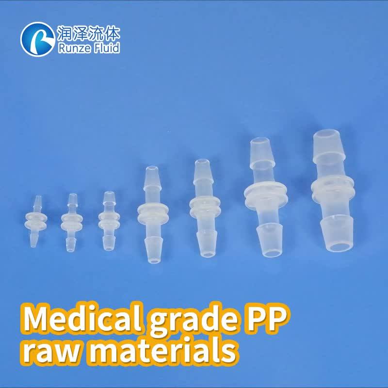 Peristaltic Tubing Natural Pp Straight Union Barbed Quick Connector ...