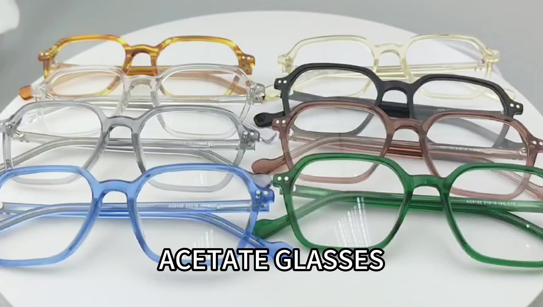 Retro Square Thickness Acetate Eyewear Eyeglasses Frames For Eye ...