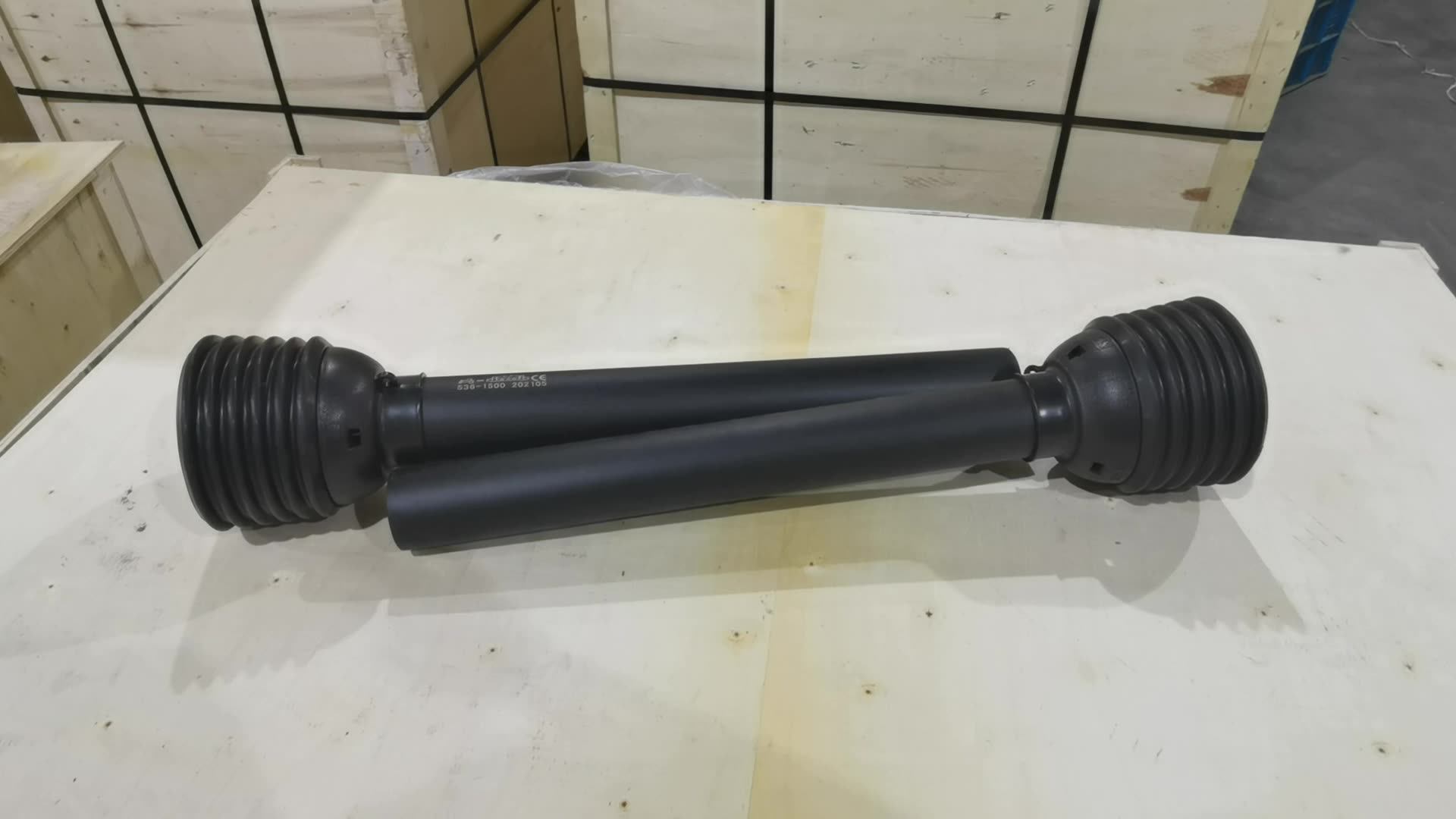 Black Straight Pto Plastic Shaft Cover Safety Shield For 36*89 Shaft ...