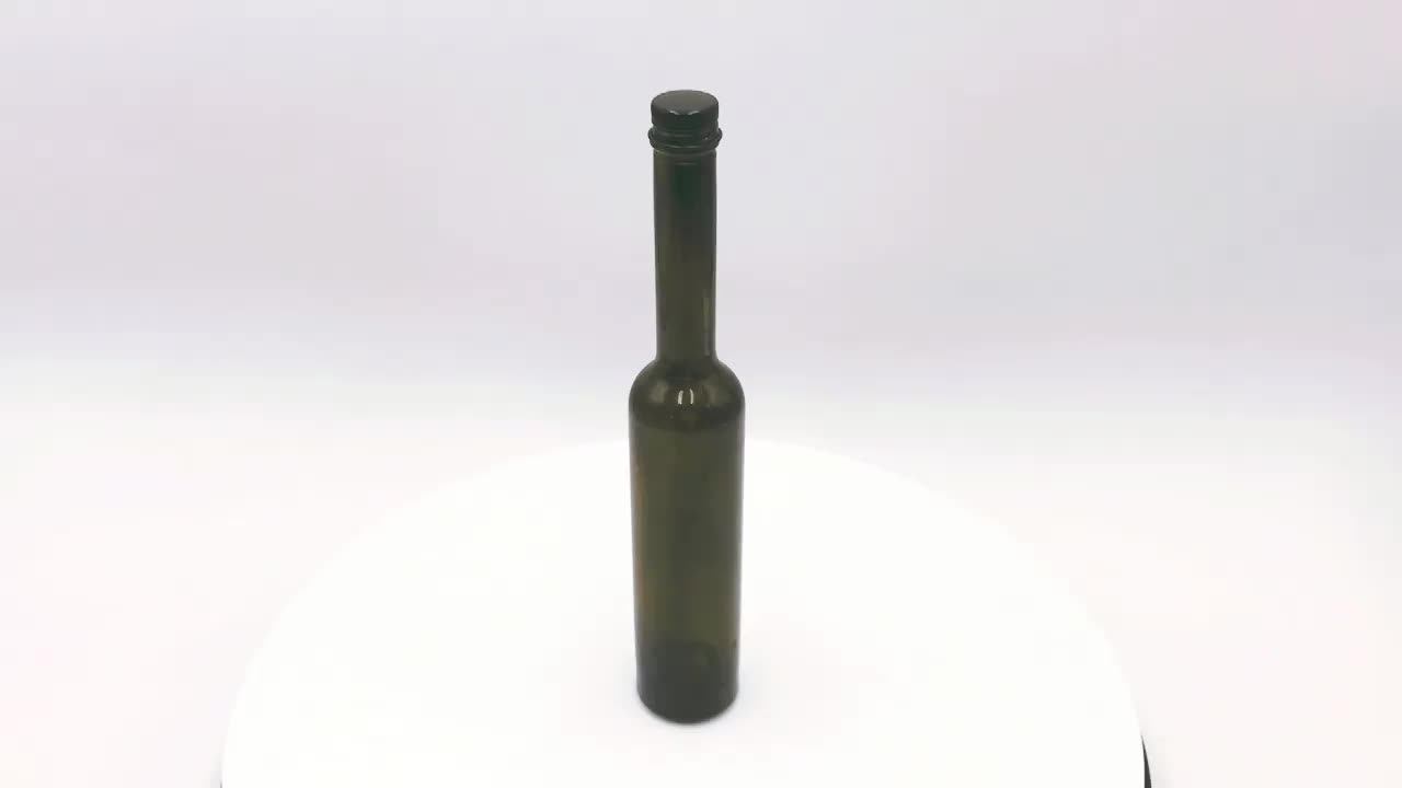 Clear Elegant Long Neck Olive Oil Glass Bottle / Wine Glass Bottle With ...