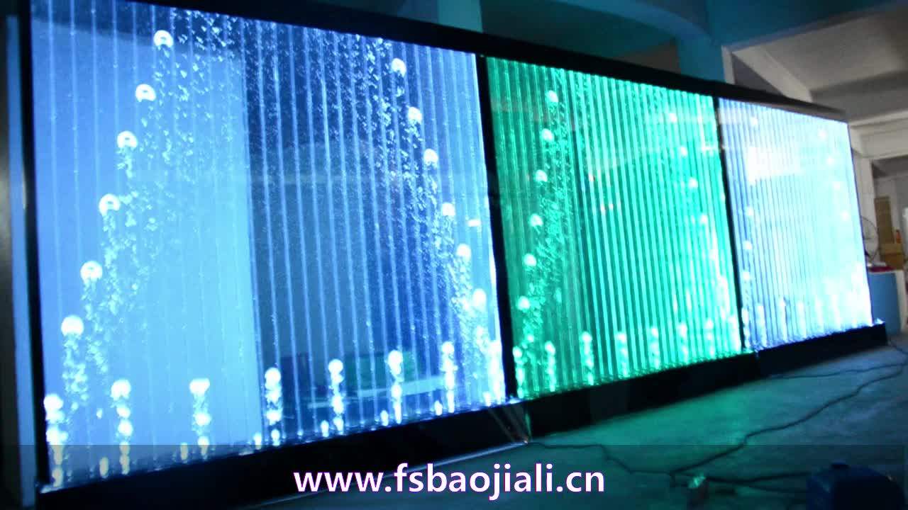 Led Acrylic Waterfall Standing Wall Decoration Divider Screen Programme ...