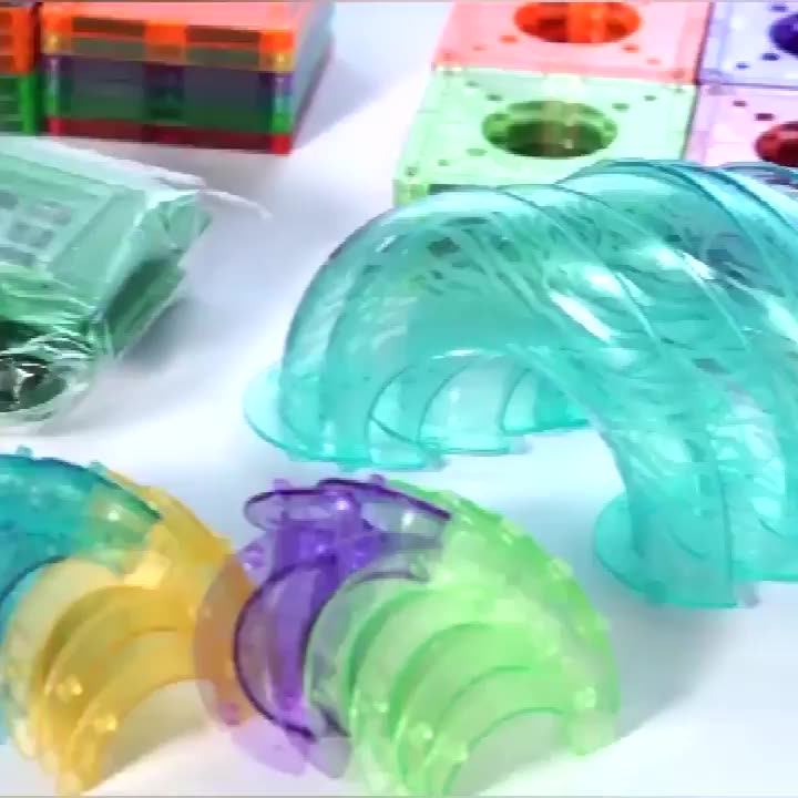 Artmag Magnetic Tiles Marble Run Starter Set Magnetic Marble Run Ball ...