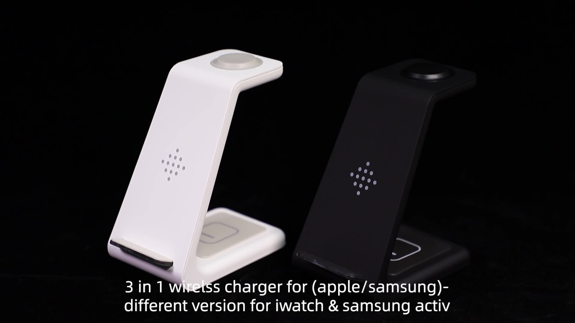 Weluv New Product 10w 3 In 1 Wireless Charger Dock Stand For Apple ...