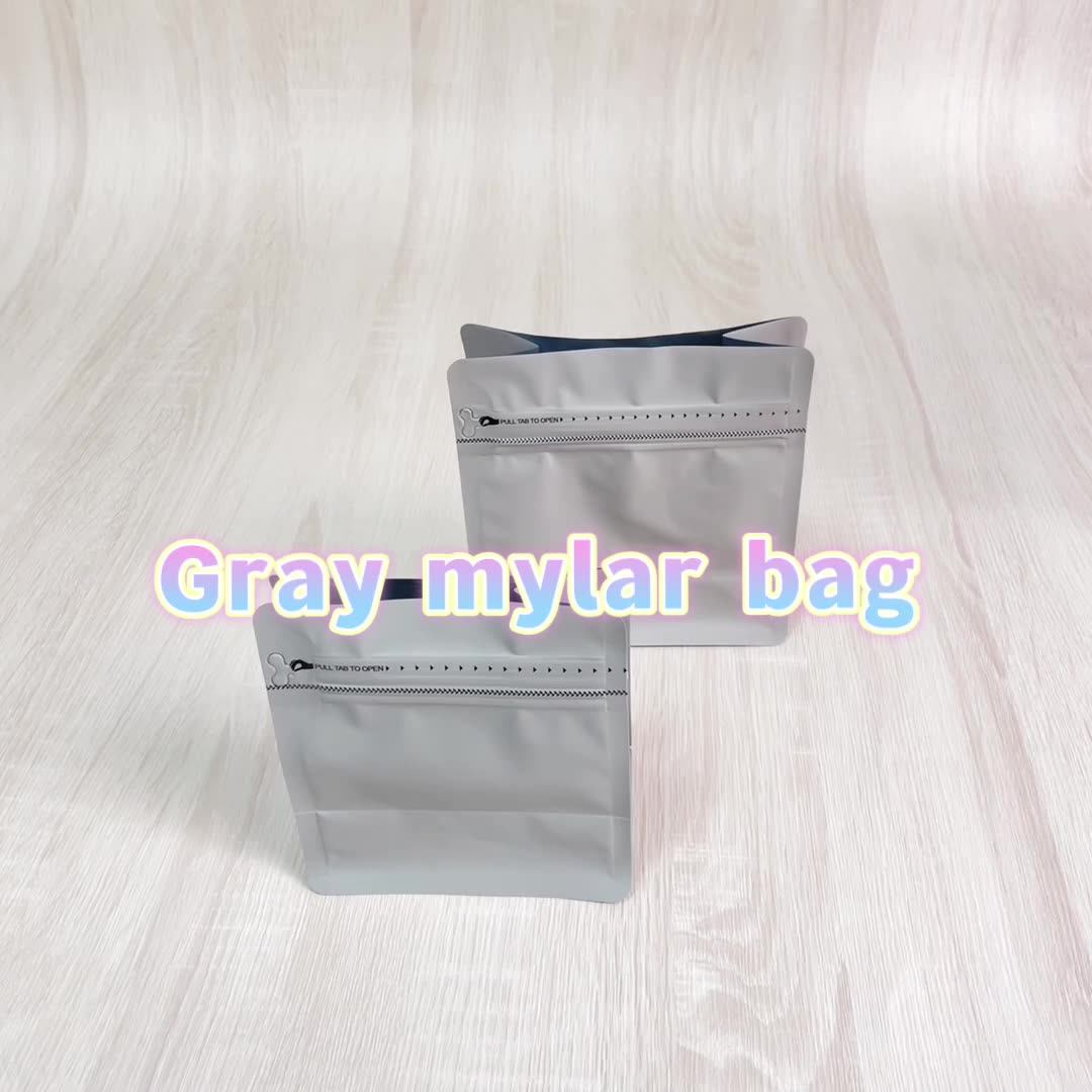 Aluminum Foil Layer Waterproof Matte Bottom Side Gusset Mylar Bags ...