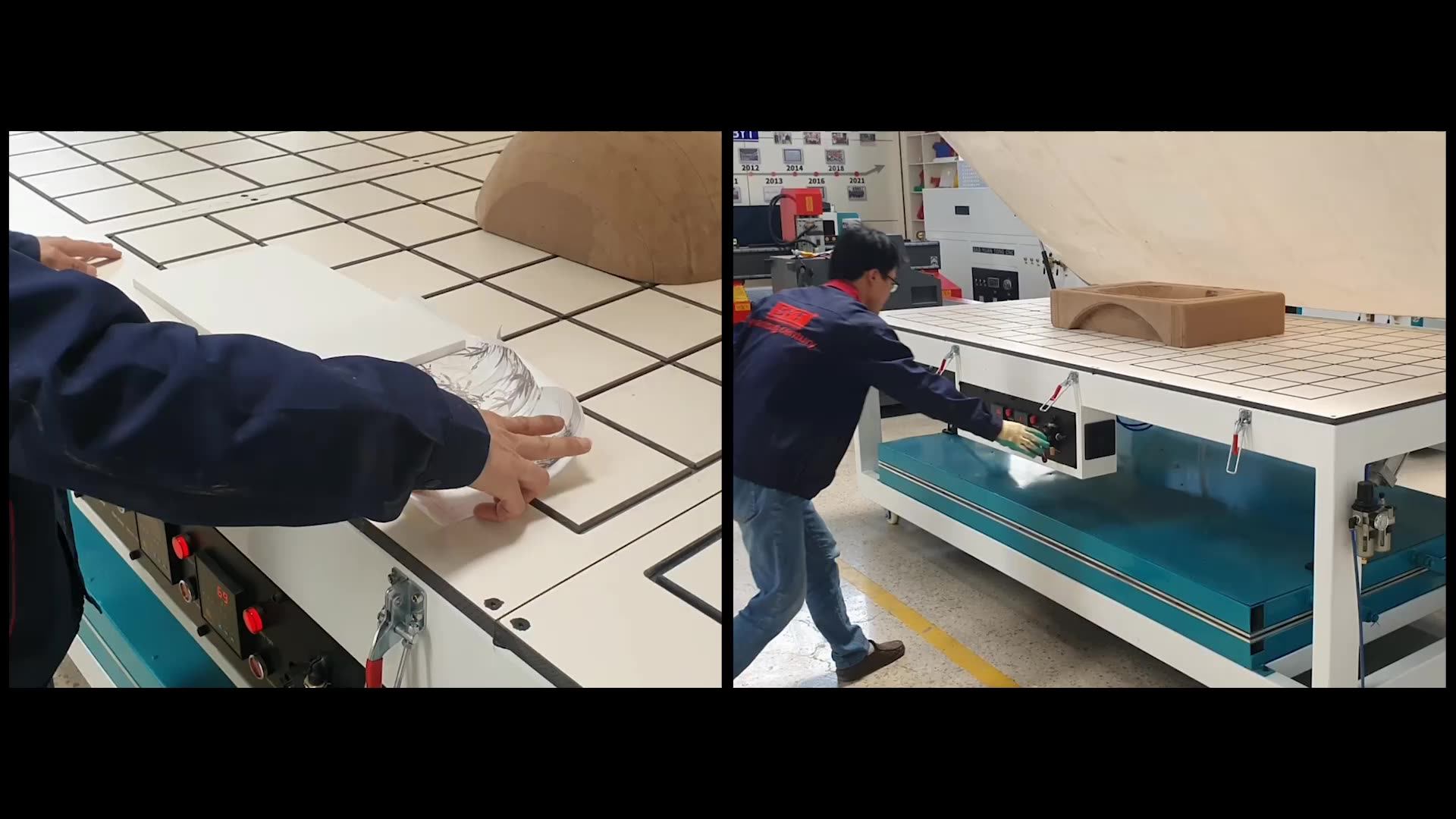 Corian Solid Surface Thermoforming Forming Bending Vacuum Press Machine ...