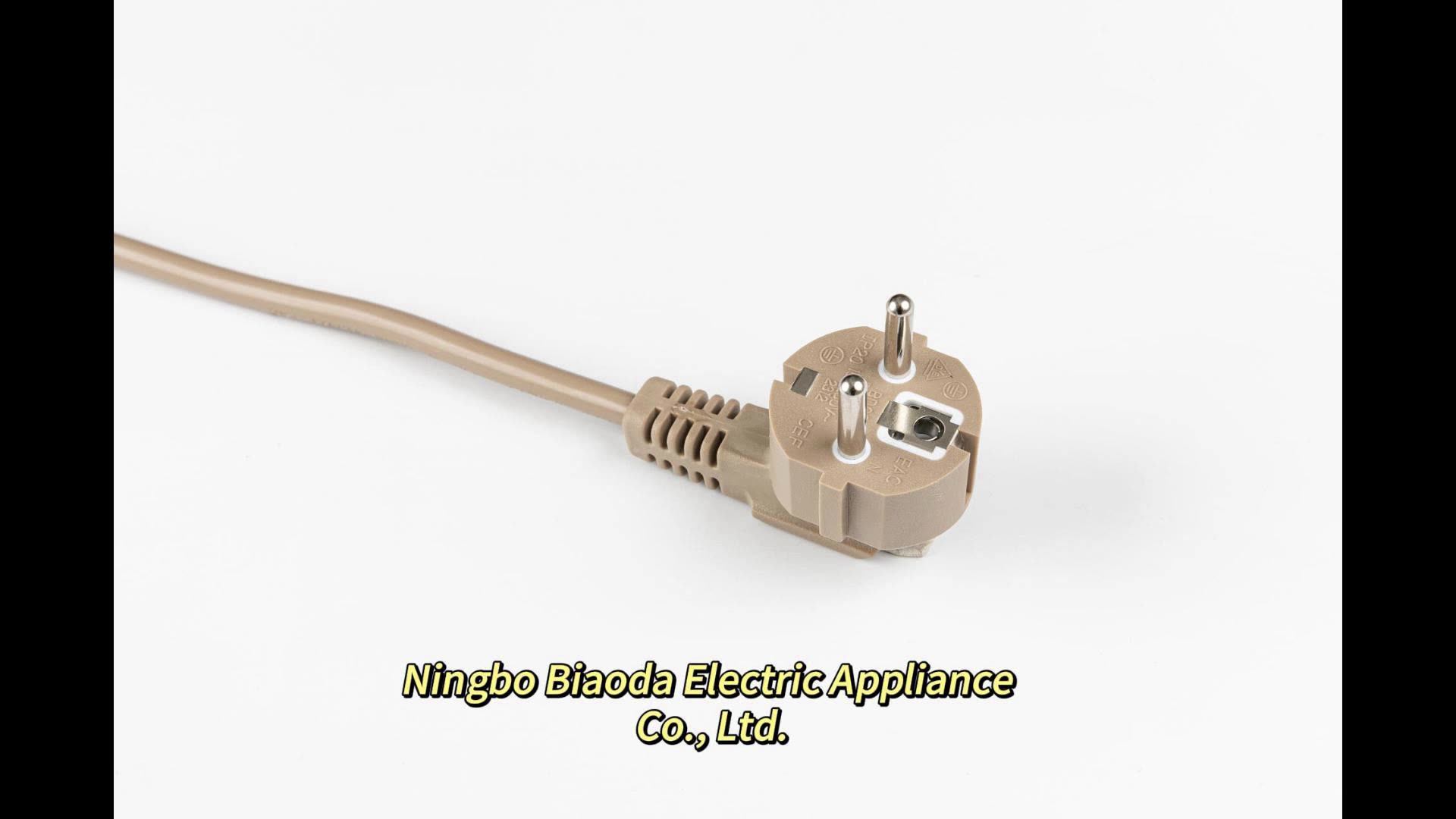 European Standard Eu Male Power Cable Schuko Plug To Iec C13 Ends Vde ...