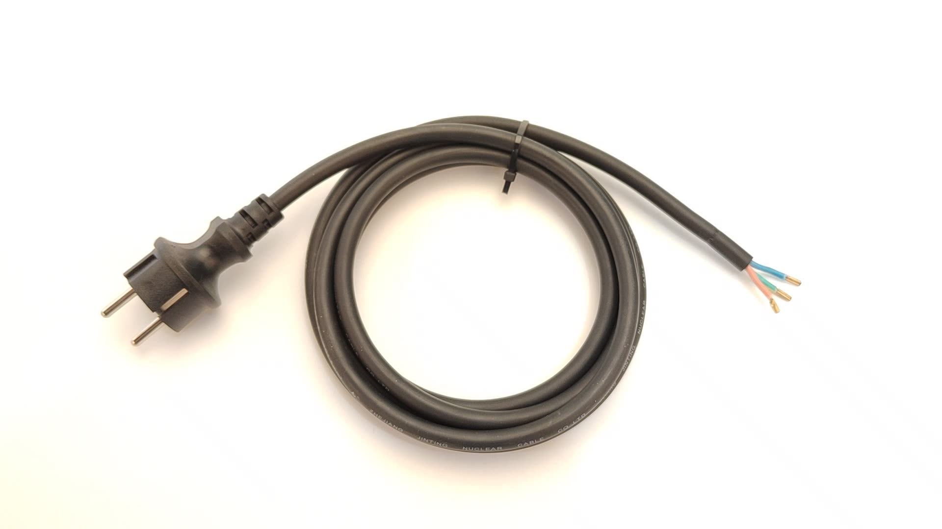 Tuv Certificate Power Cable H07rn-f German Schuko Plug To Open End ...