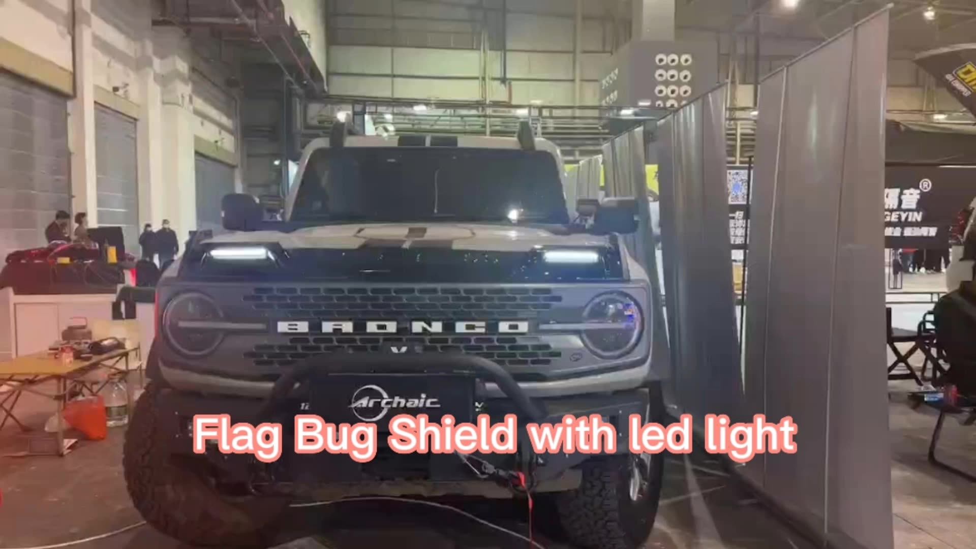 For Ford Bronco 2021 2022 Front Hood Bug Deflector Bonnet Guard ...