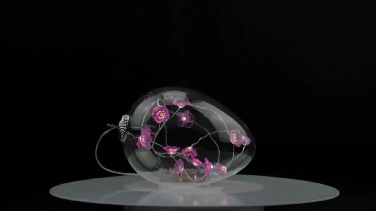 Wholesale Clear Decorative Craft Art Led Hanging Hand Blown Glass Egg ...