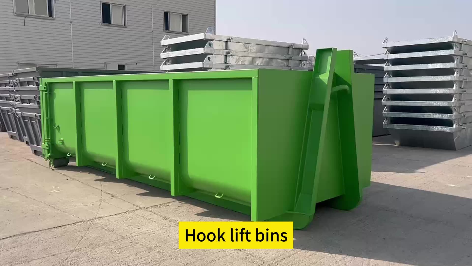 4-35 Yard Waste Management Hook Lift Dumpster Manufacturing - Buy 4-35 ...