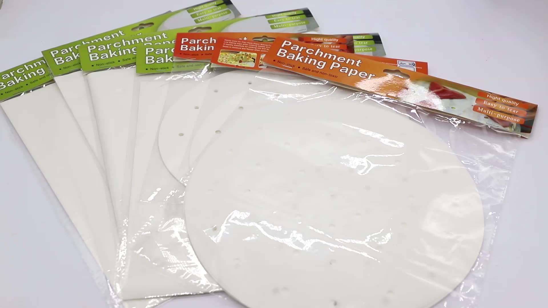 Perforated Air Fryer Parchment Steaming Paper Baking Dim Sum Paper ...