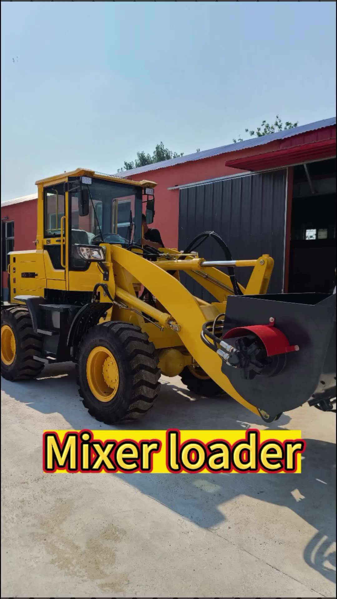 2.2t Front End Wheel Loader With Stir Mixing Bucket On Sale - Buy Small ...