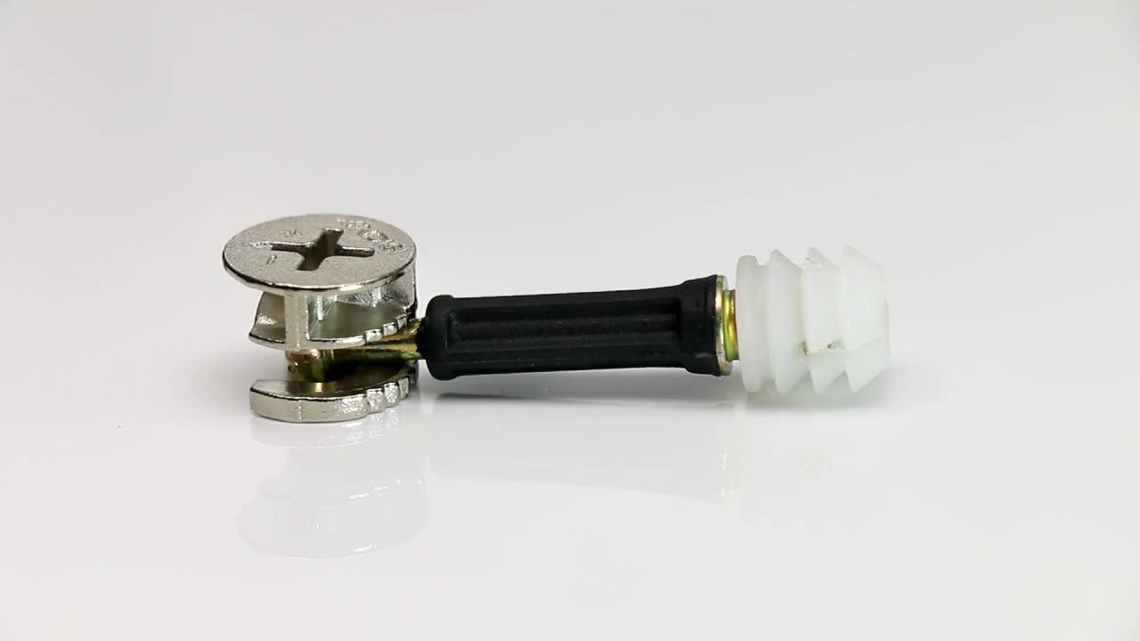 Furniture Connecting Knock Down Fittings Minifix Cam Plastic Dowel Nut ...