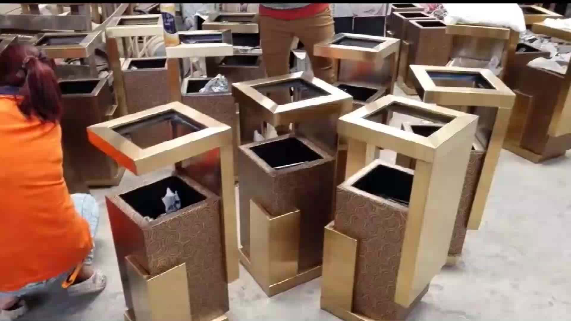 Commercial 5 Star Hotel Lobby Elevator Marble Trash Can - Buy High ...