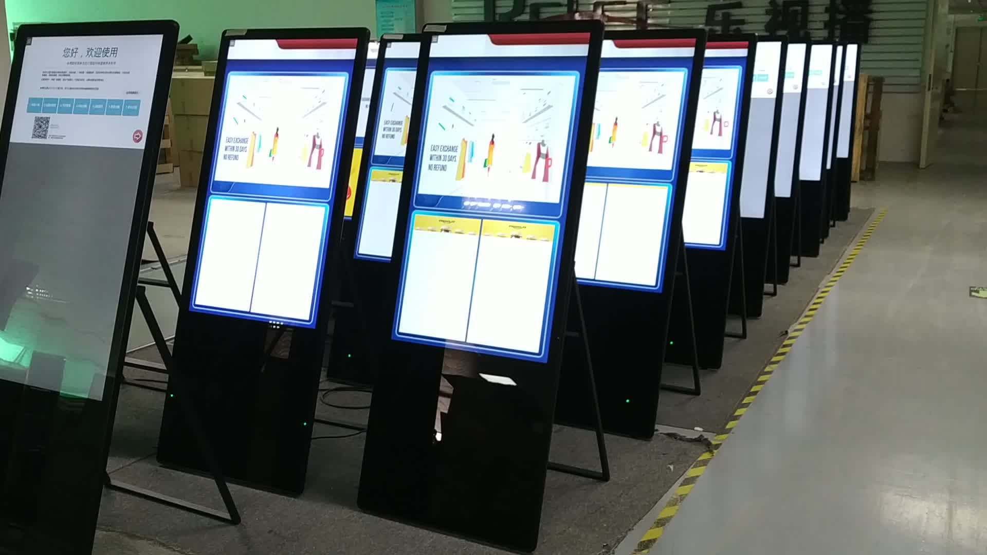 43 Inch Floor Stand Android Portable Digital Signage Advertising ...