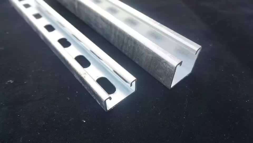 Unistrut U Channel 41*21,41*41 41*62mm With Accessory - Buy Galvanized ...