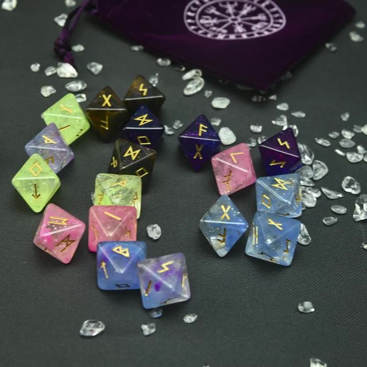 8 Sides Of Fantasy Sky Rune Dice Western Occult Props Can Be Matched ...