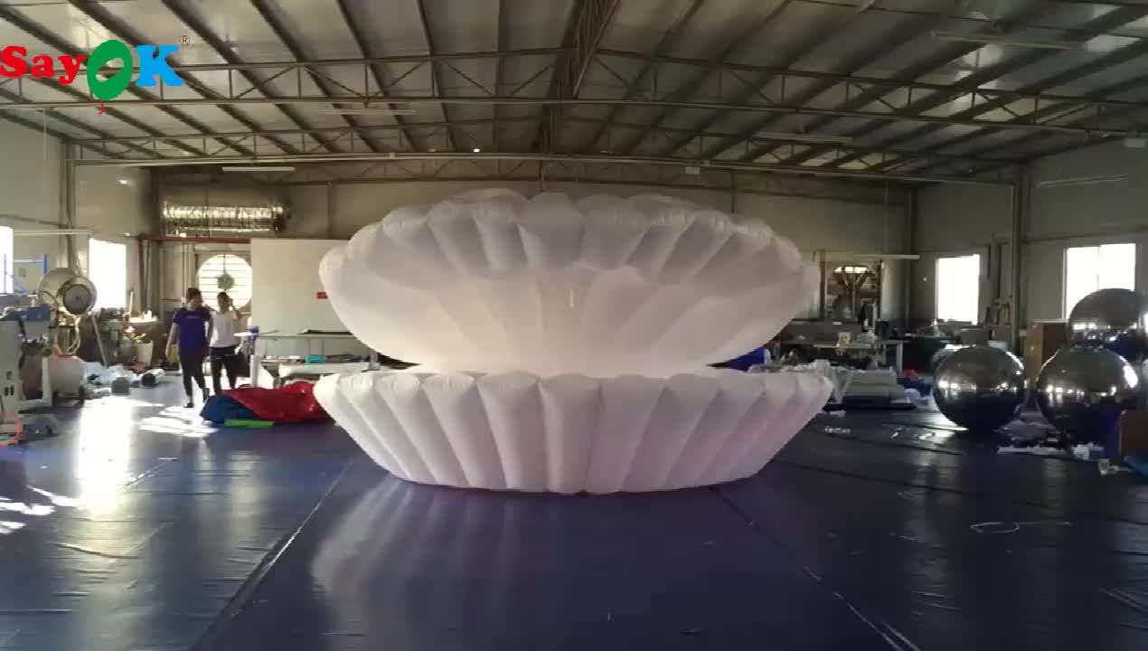 Wedding Decorative Scallop Shells Led Light Giant Shell Inflatable ...