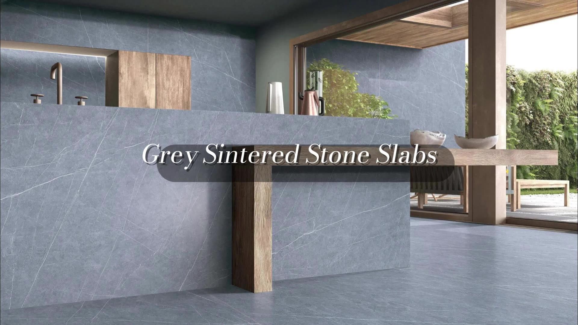 Shihui 12mm New Grey 900x1800mm Large Thin Porcelain Sintered Stone ...