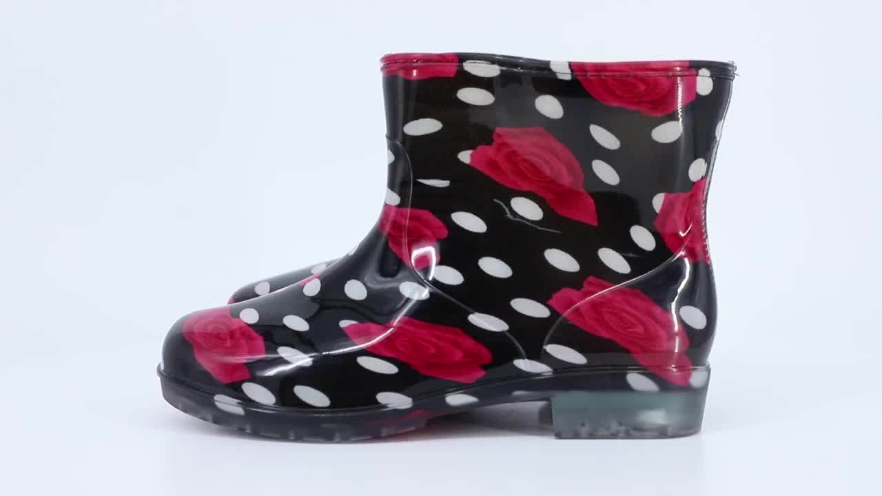Wholesale Custom Made Colorful Printed Popular Rubber Rain Boots ...