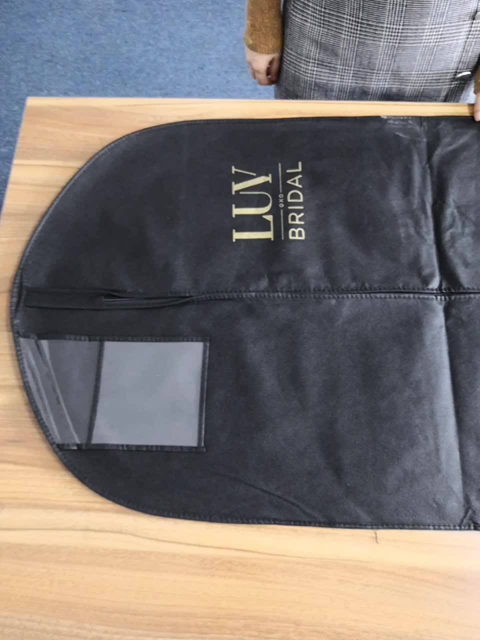 Customized 72 Inch Long Wedding Dress Clothing Garment Bag For Storage ...