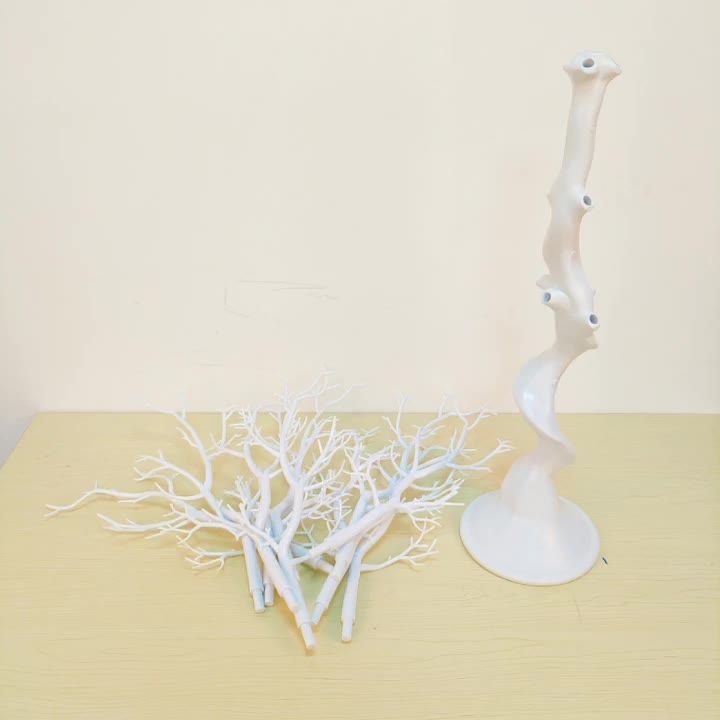 Ourwarm 75cm Aritificial White Plastic Tree Without Leaves Dry Tree ...