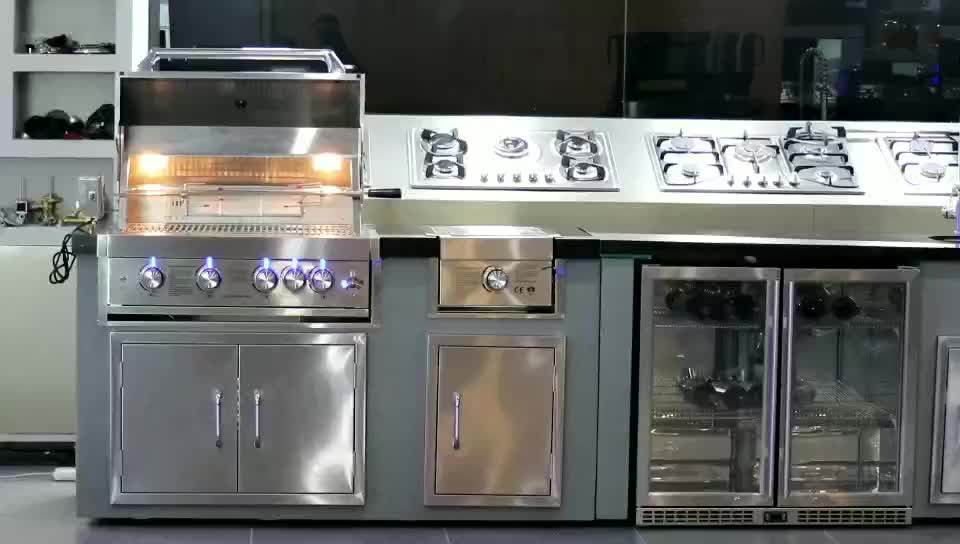 Ce Full Set Modern Commercial Barbecue Burners Outdoor Kitchen With ...