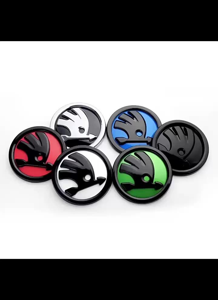 Skoda Badge 90mm 80mm Car Stickers For Skoda Octavia Rapid Fabia Yeti ...