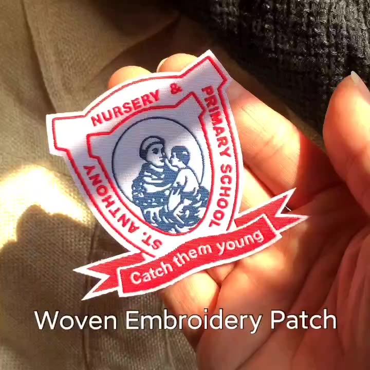 Clothing Brand Name Logo Embroidery 3d Embroidery Badge Embroidered ...