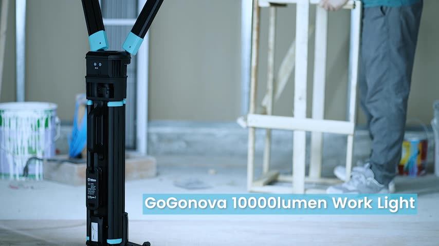 Heavy Duty Extendable Led Work Lamp Powerful 10000lm Rechargeable 2.2m ...