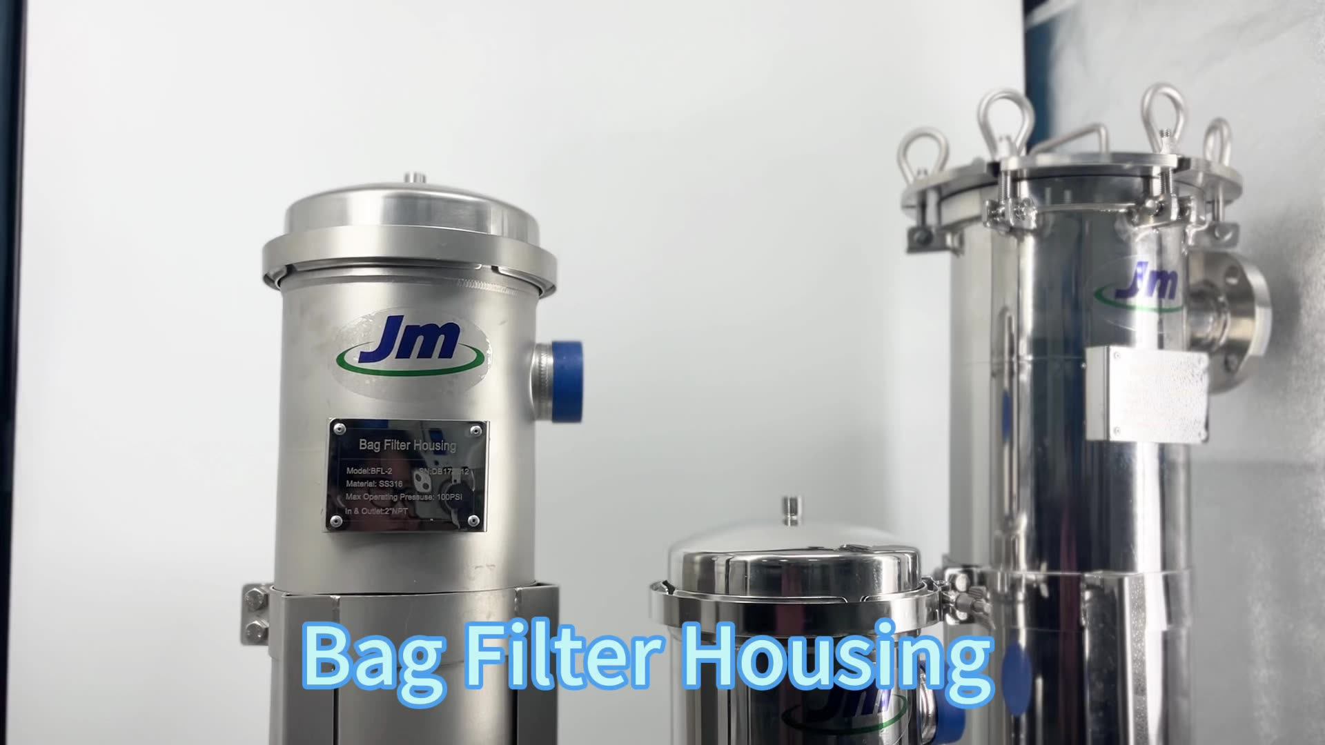 High Filtration Efficiency Stainless Steel 304 Multi Bag Filter Housing ...