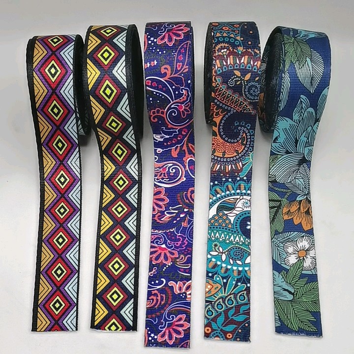 Wholesale Printed Webbing Straps 1.5 Inch Polyester Jacquard Strap Seat ...