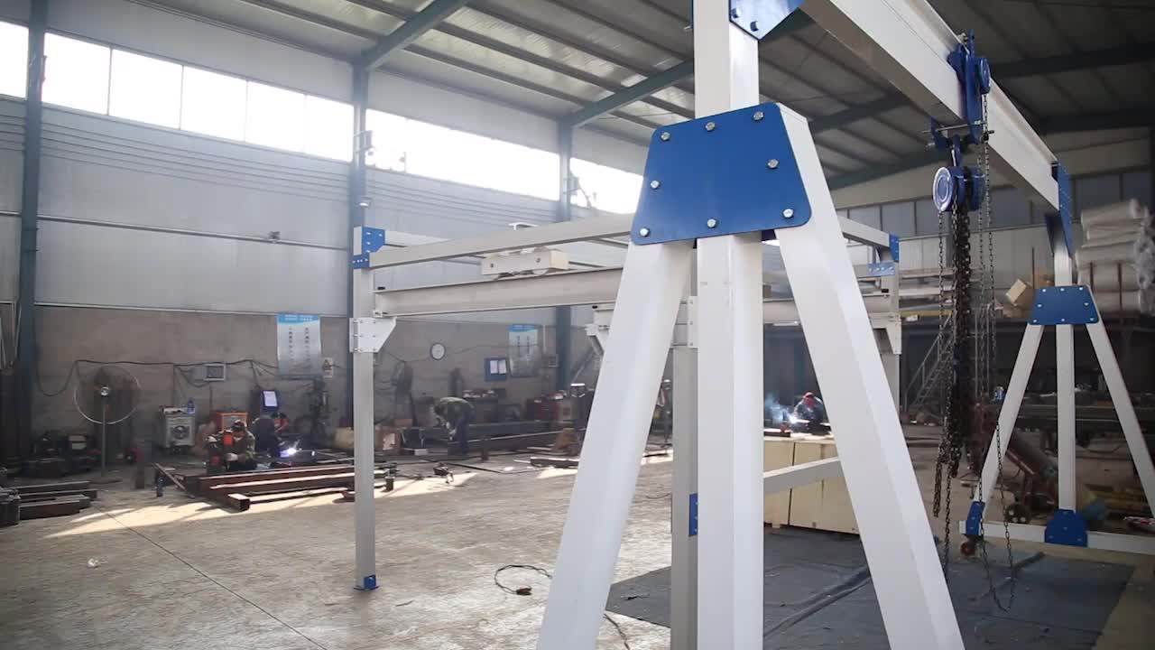 Portable Gantry Crane Aluminium Gantry Crane 3 Tons With Chain Hoist ...