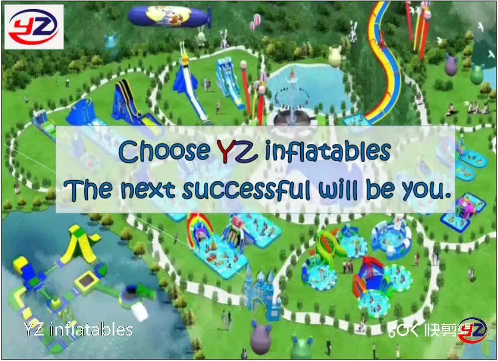 32 Ft Tall Usa Star Double Lane Inflatable Water Slide For Adult - Buy ...