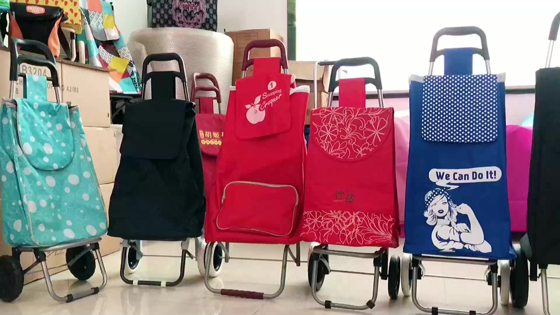 High Quality Multi Use Functional Collapsible Shopping Carts Cooler Bag ...