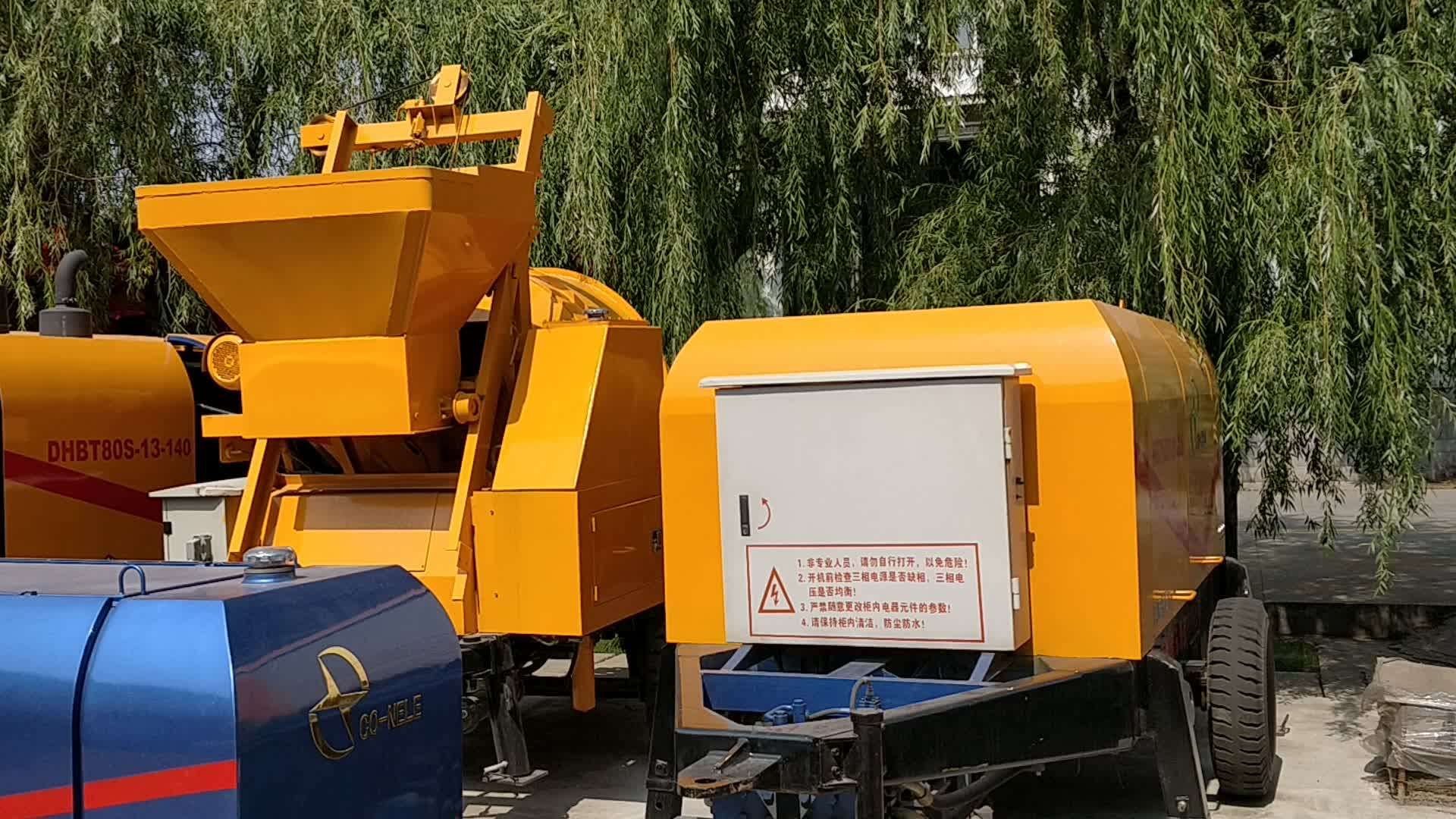 Concrete Pumping Machine Trailer Concrete Pump Cement Concrete Diesel ...