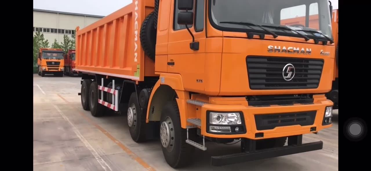 Truk Dumper Pertambangan Shacman 12 Roda Truk Sampah 60ton Muatan ...