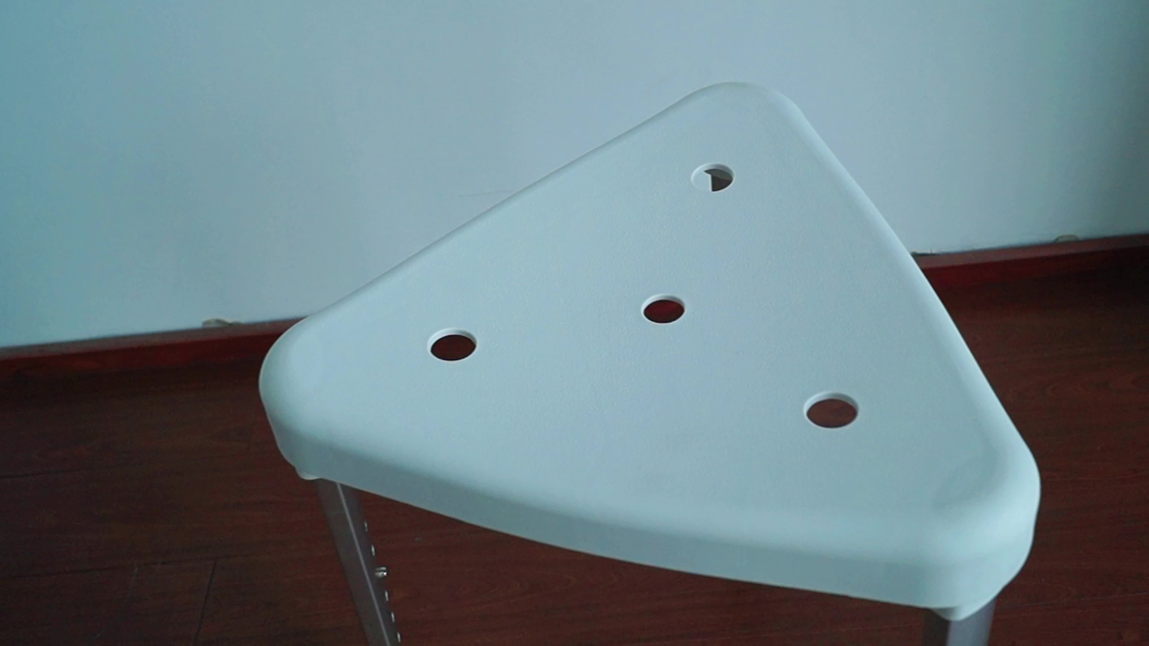 Ba316 Triangle Plastic Bath Stool Three Feet Shower Chair For Elderly ...