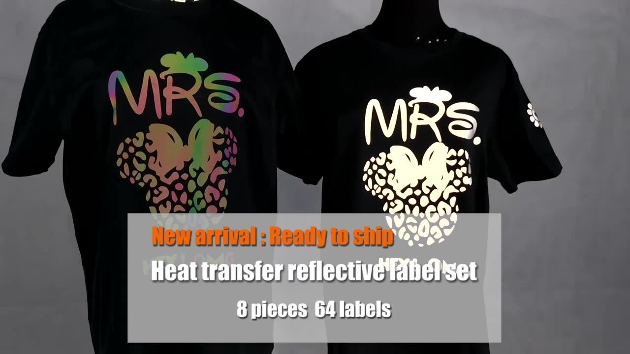 50*40cm Custom Logo Reflective Heat Transfer High Visible Garment ...