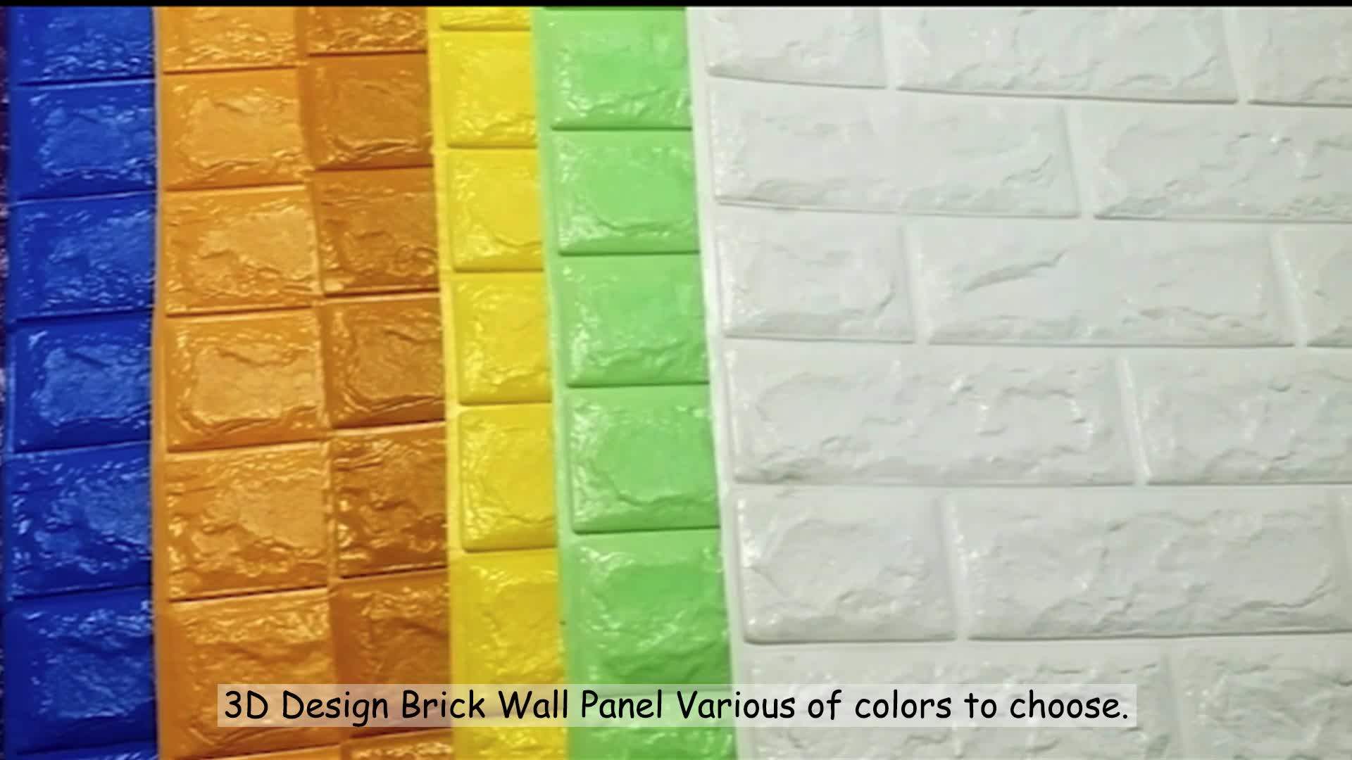 Diy Room Walls Decor Paper Foam Xpe /pe 3d Foam Brick Wallpaper For ...